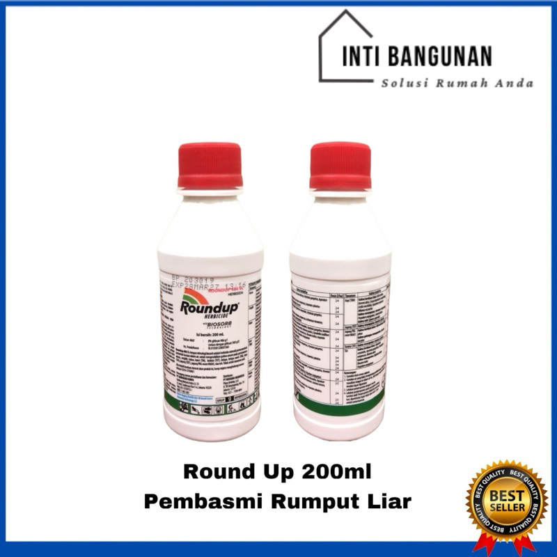 Jual Racun Rumput Round Up Roundup 486 SL 200 ml 200ml / Pembasmi Gulma ...