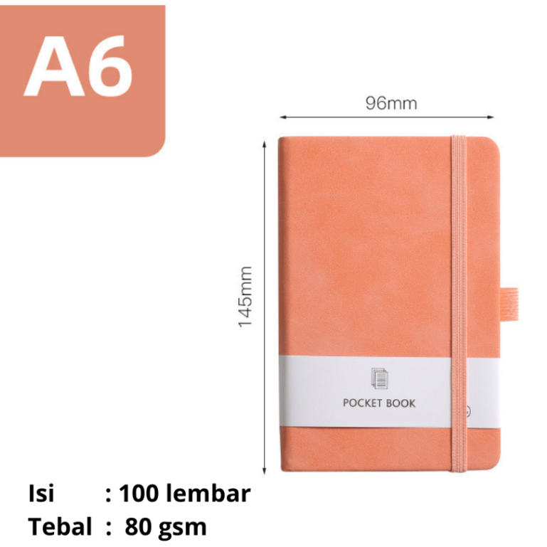 Jual MURMURE I NOTEBOOK COVER KULIT A7 A6 A5 BUKU DIARY CATATAN KECIL ...