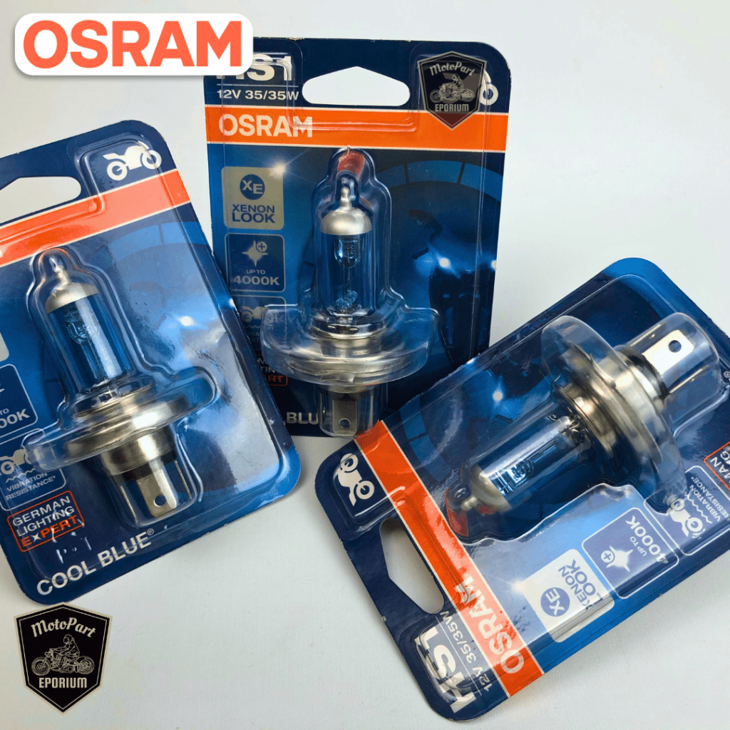 Jual OSRAM LAMPU MOTOR HS1/H4 62185CBH 12V 35/35 PX43T - Cool Blue Hyper | LAMPU BOLAM HALOGEN ...