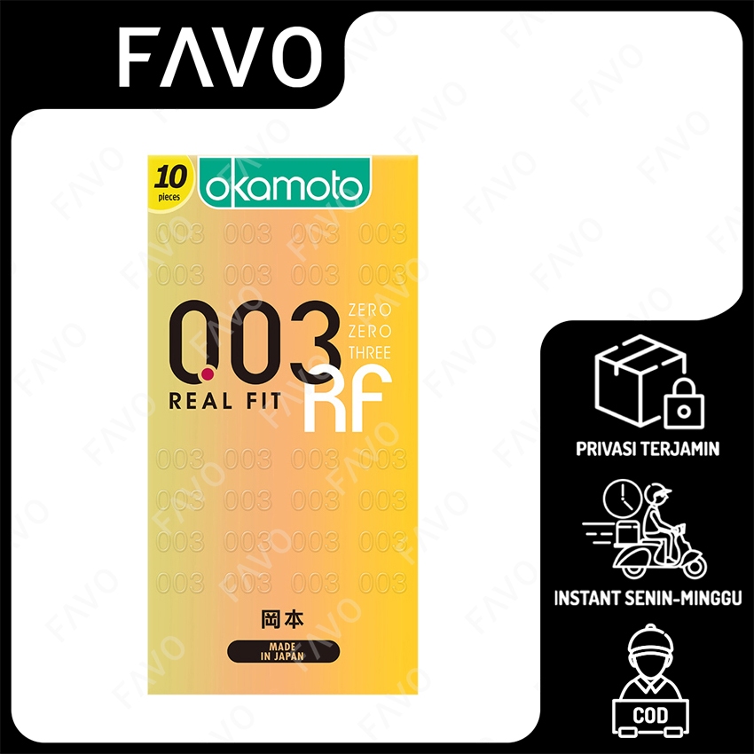 Jual Okamoto Kondom 003 Real Fit - 10 Pcs - Kondom Paling Pas | Shopee Indonesia