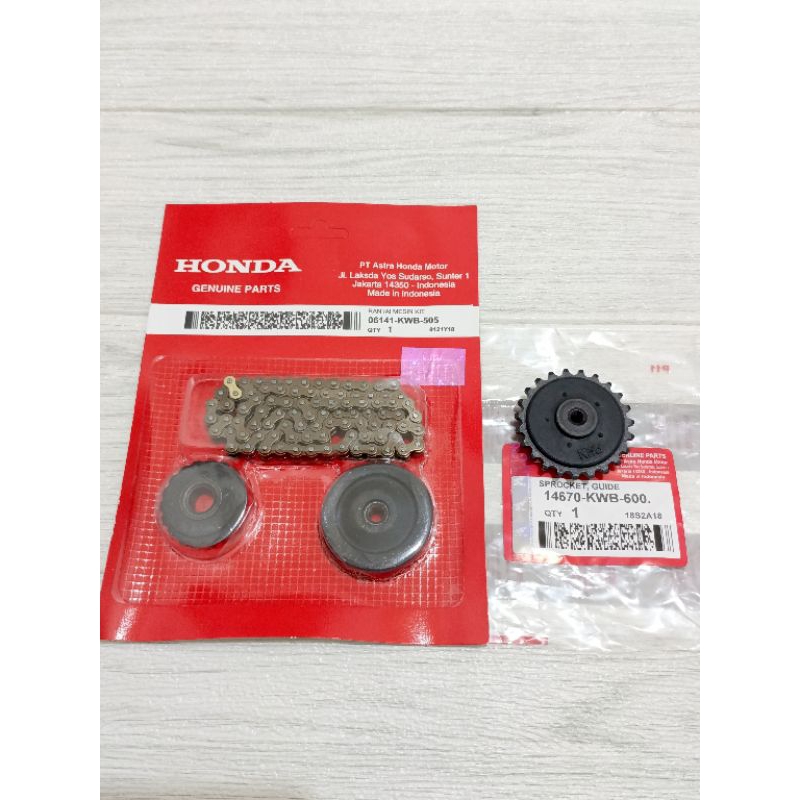 Jual Rantai keteng set gigi pompa oli Honda Blade revo absolute revo fi kode part(KWB) | Shopee ...