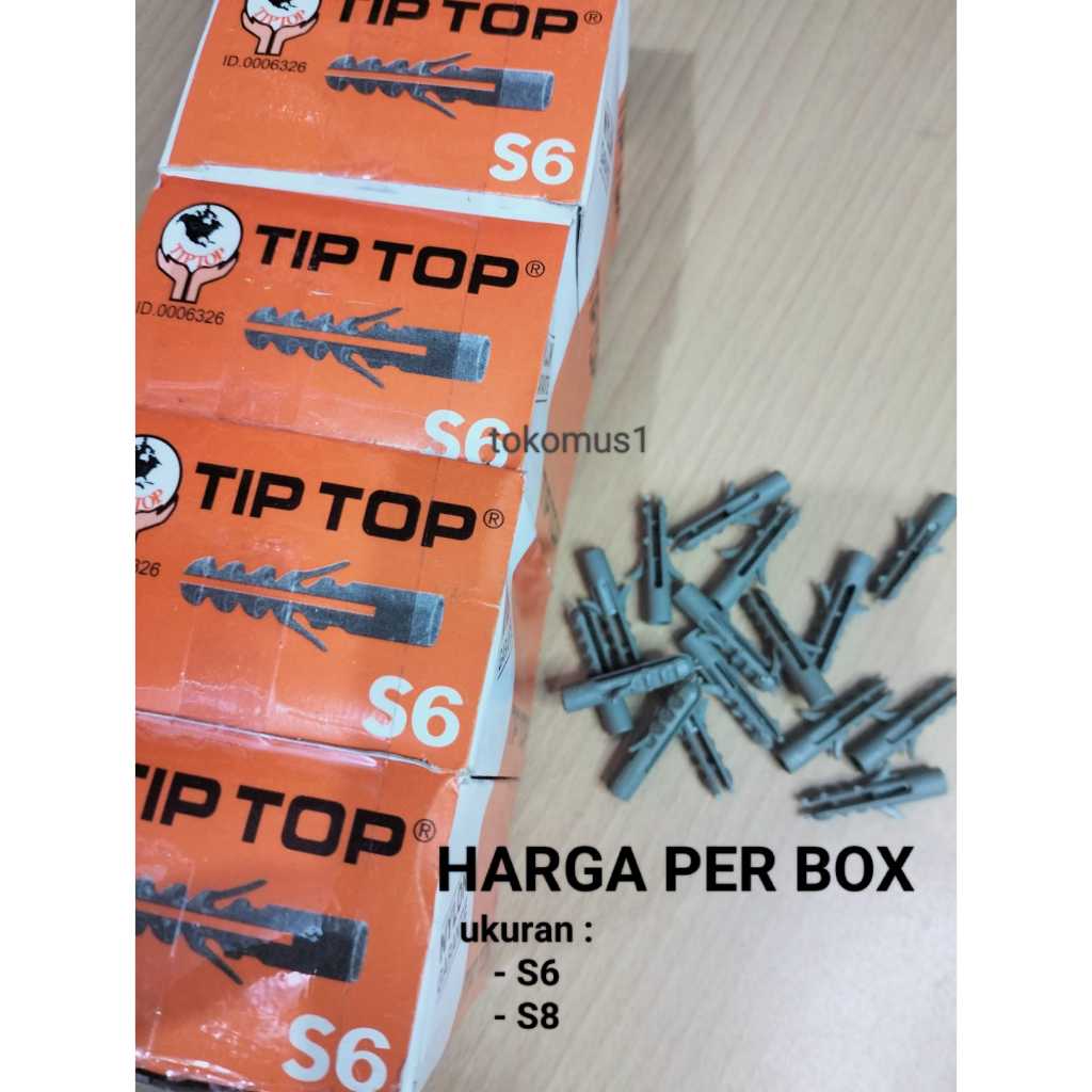Jual Alat Tanam Pengait Sekrup Tembok S6 dan S8 jangkar Skrup Harga Per BOX | Shopee Indonesia