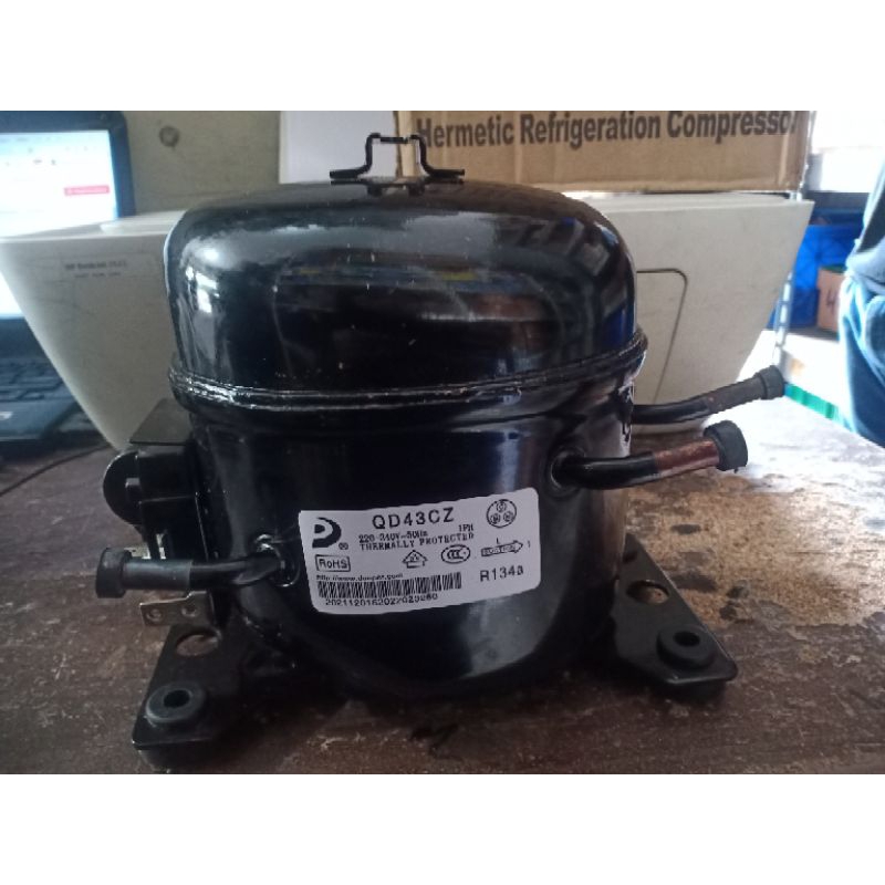 Jual compressor kulkas / kompressor kulkas QD-43 1/8hp | Shopee Indonesia