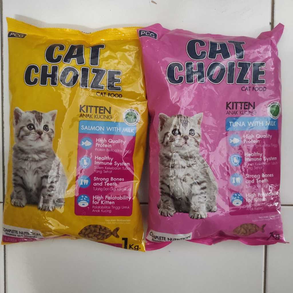 Jual Cat choize kitten cat food salmon with milk dan tuna with milk 1 ...