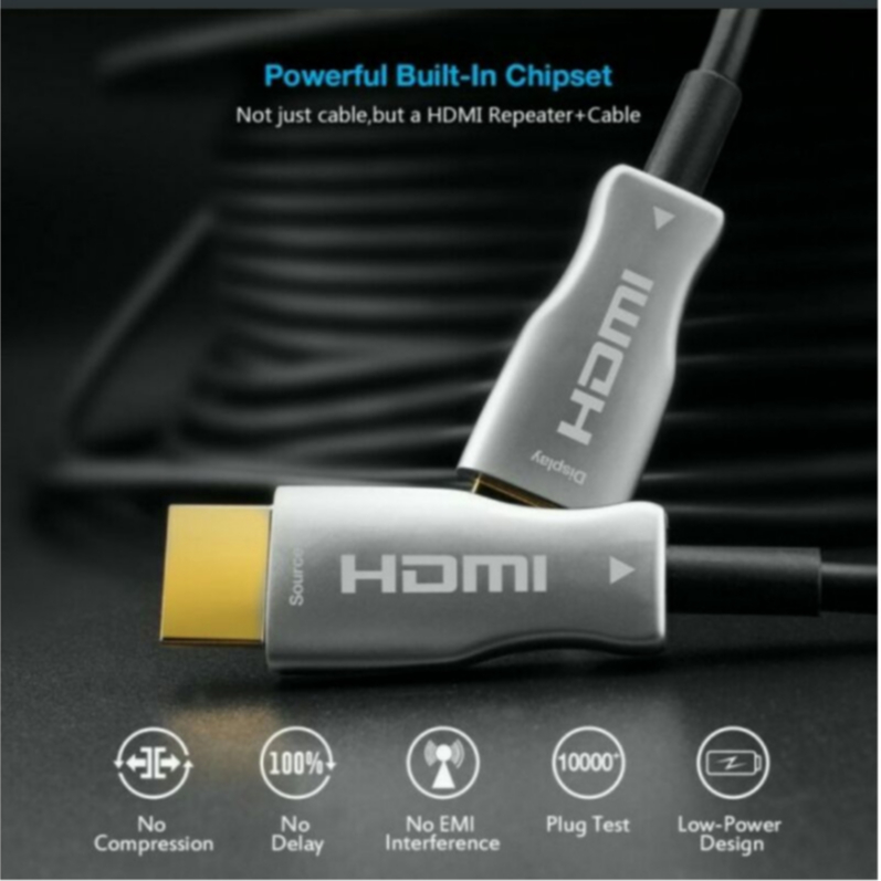 Jual KABEL HDMI OPTIC 50 METER | Shopee Indonesia