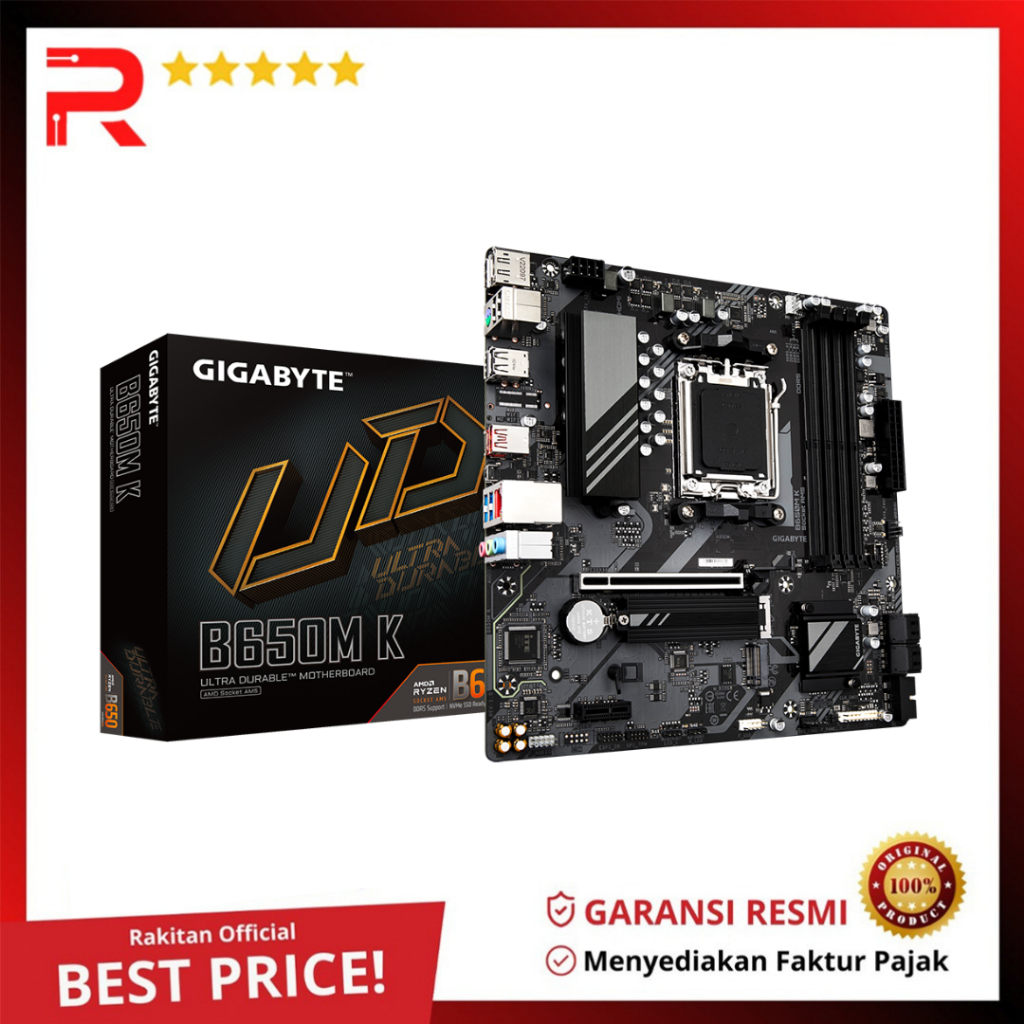 Jual Motherboard Gigabyte B650M K (AM5, AMD B650, DDR5, M-ATX) | Shopee ...