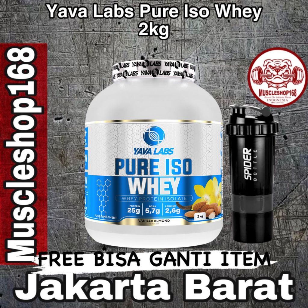 Jual YAVALABS Yava Labs Pure ISO WHEY 2000 Gr 100% ISOLATE | Shopee ...