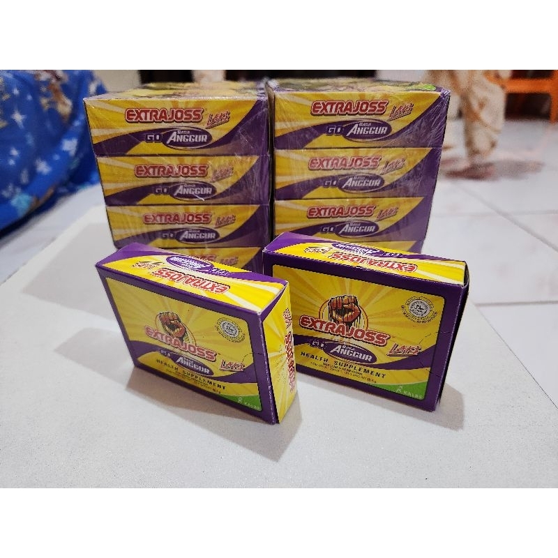 Jual Extra Joss rasa anggur 1pack isi 6 sachet berat @ 4gr | Shopee ...