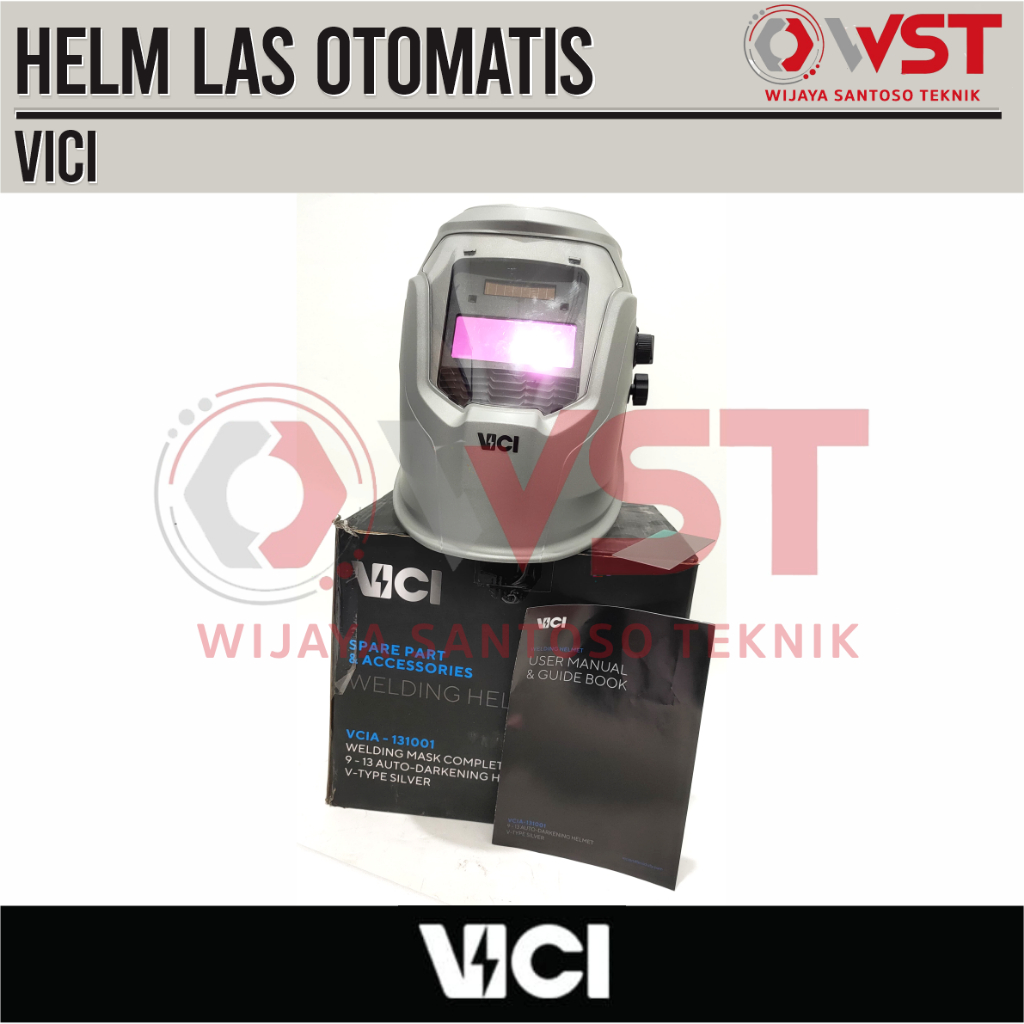 Jual Topeng Las Otomatis VICI / Helm Las Auto Darkness / Kedok Las ...