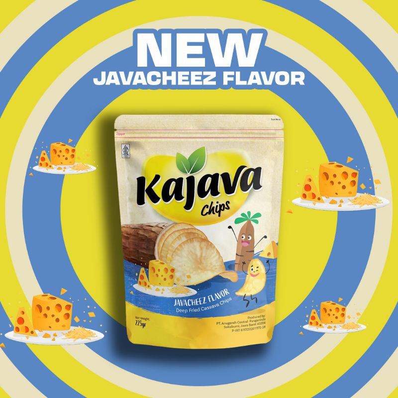 Jual KAJAVA CHIPS | JAVACHEEZ FLAVOUR Keripik Singkong Berbagai Rasa 225gr | Shopee Indonesia