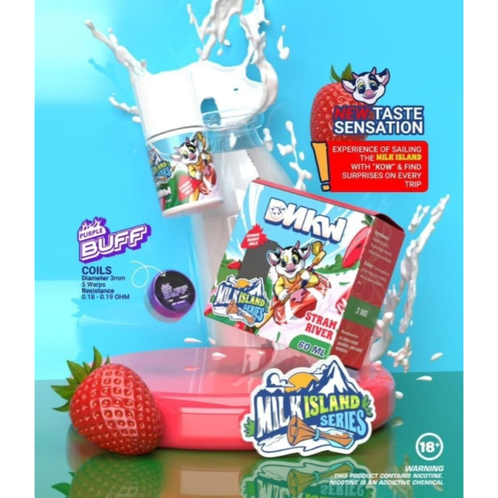Jual DNKW STRAWBERRY MILK 60 ML | Shopee Indonesia