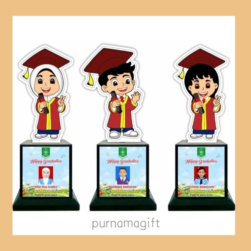 Jual PIALA WISUDA AKRILIK (STIKER+MIKA+AKRILIK) | Shopee Indonesia