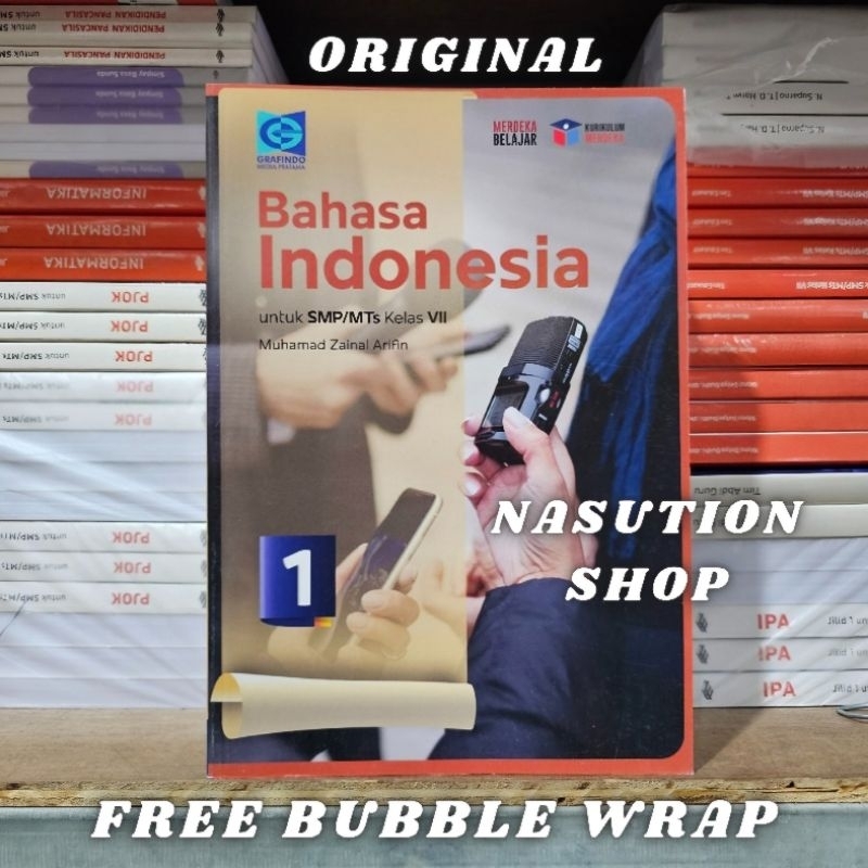 Jual Buku Bahasa Indonesia Kelas 1 2 3 / 7 8 9 SMP/MTs Grafindo Kurikulum Merdeka Original ...