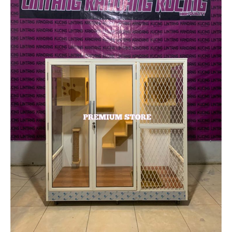 Jual Kandang kucing premium cat house cat home cat aquarium kandang ...