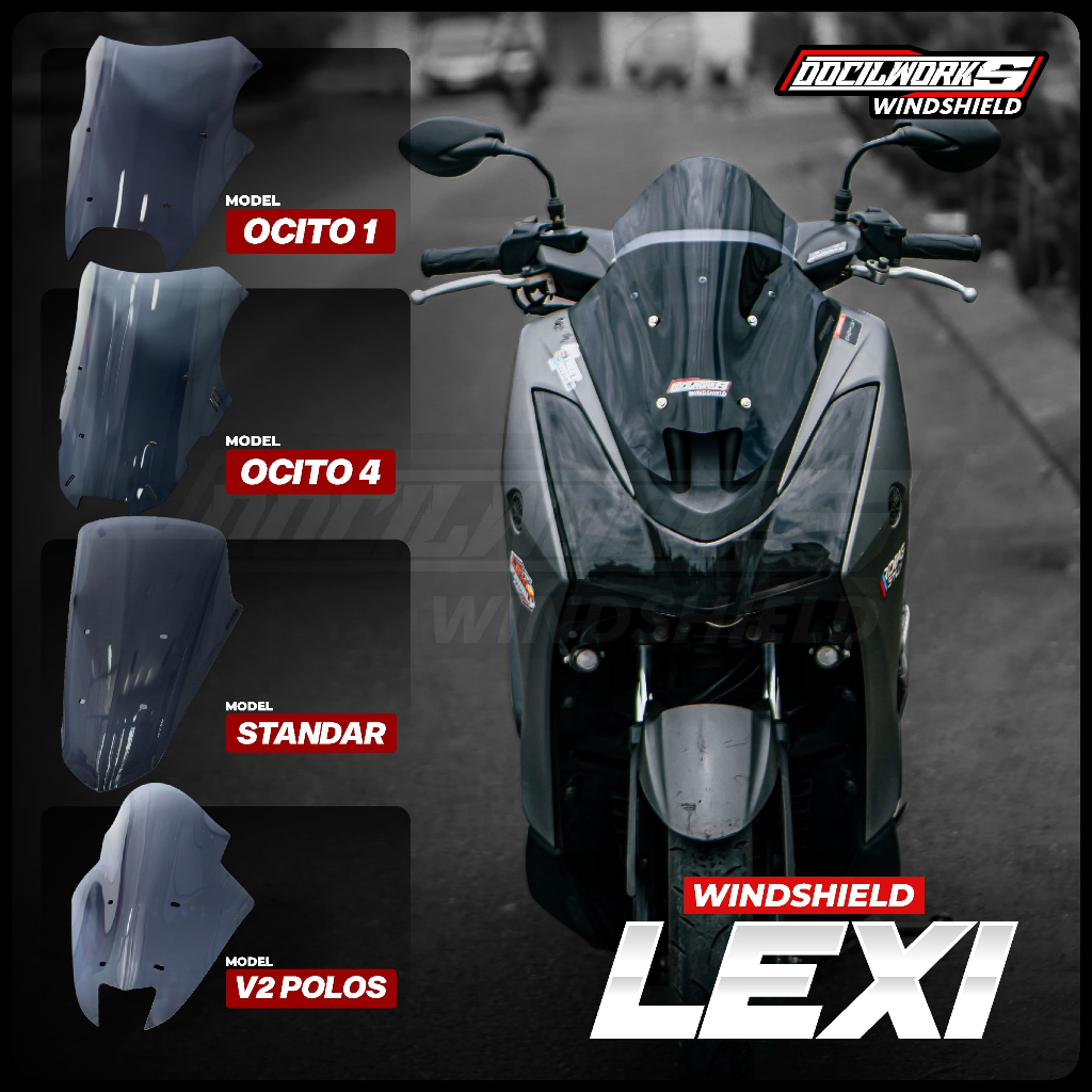 Jual Docilworks - Visor Windshield Standar dan banyak model Lexi 125 ...