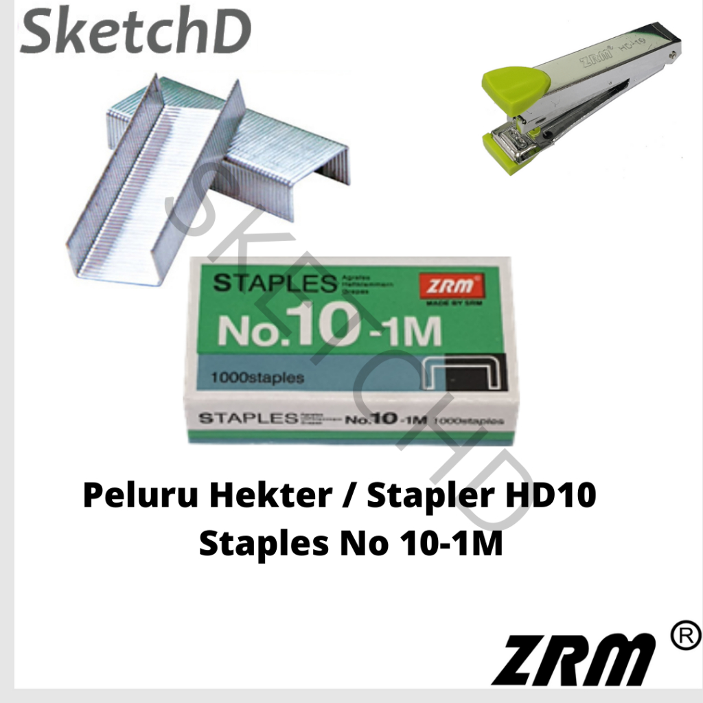 Jual Isi Staples kecil No 10 ZRM - peluru hekter stapler HD10 | Shopee ...