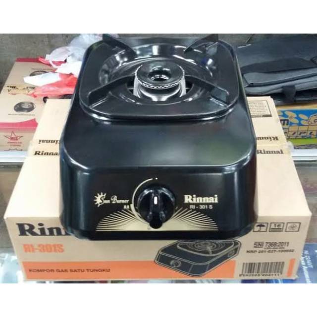 Jual Rinnai Kompor Gas 1 Tungku 37 cm (RI301S) + Quantum Selang ...