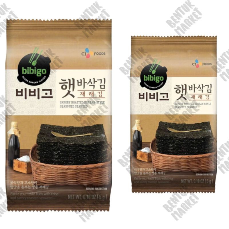 Jual BIBIGO Seaweed Snack Rumput Laut 5gr / Cemilan Instan / Rumput ...