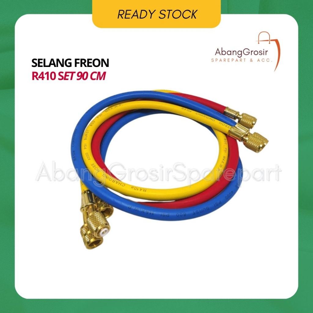 Jual Selang Freon R410 1 Set 90 cm - Slang Manifold Testing/Pengisian ...