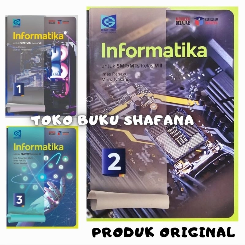 Jual Buku Informatika SMP Kelas 7 8 9 / 1 2 3 Grafindo Kurikulum Merdeka Original | Shopee Indonesia