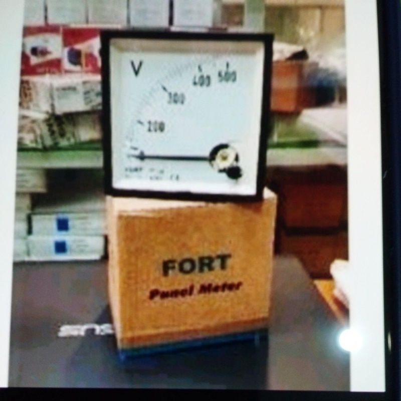 Jual VOLT METER ANALOG 500V SIZA 96X96 FT-96V FORT | Shopee Indonesia