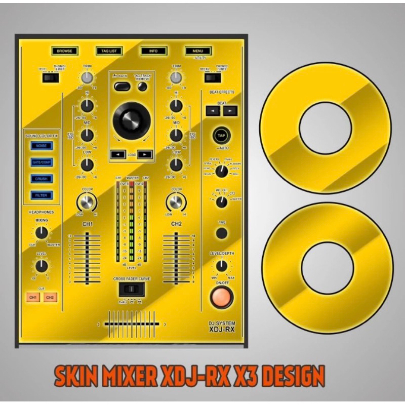 Jual SKIN XDJ-RX1/RX2 BAGIAN TENGAH + JOGWHEEL KIRI/KANAN ALL VARIAN ...