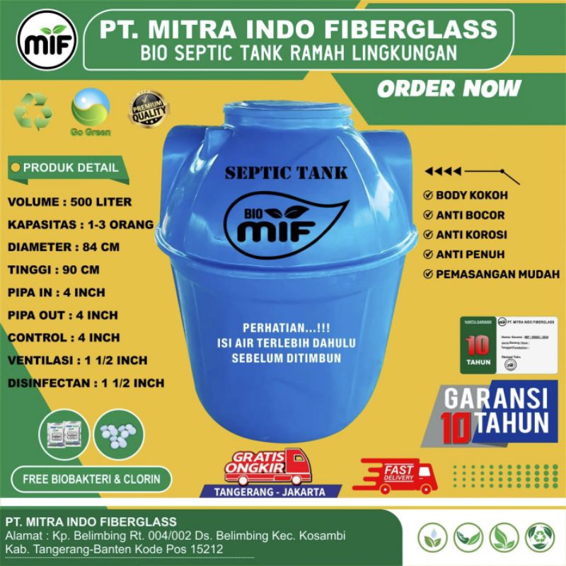 Jual Septic Tank 500 Liter,Biotech,Biotaff,Biofil,Biotank,Biomif ...