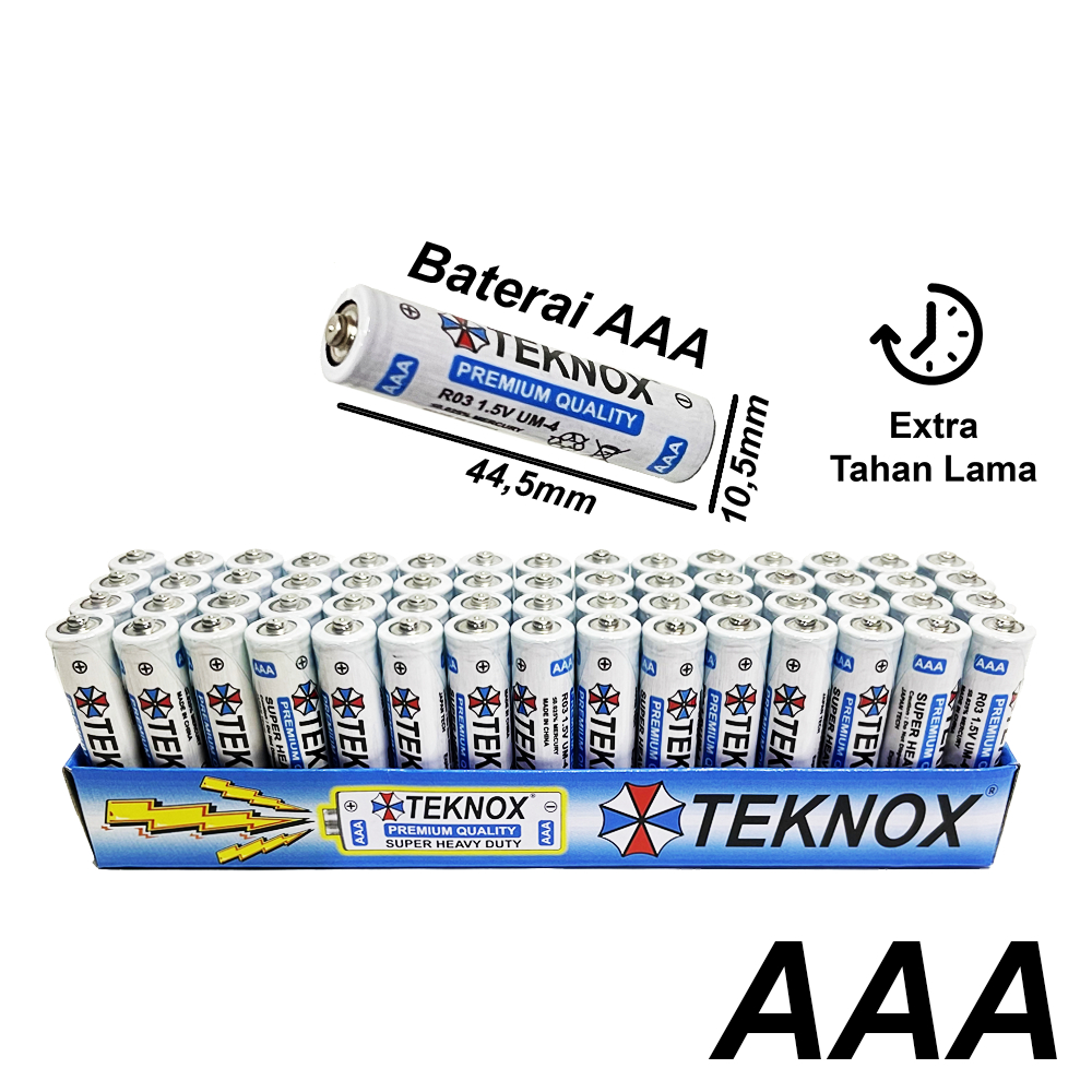 Jual Baterai Dynamax Visero Teknox ukuran AAA 1.5Volt R03 Dry Battery ...