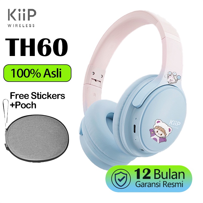 Jual Recomended KiiP Wireless TH6 Headphone Bluetooth Wireless Headset ...