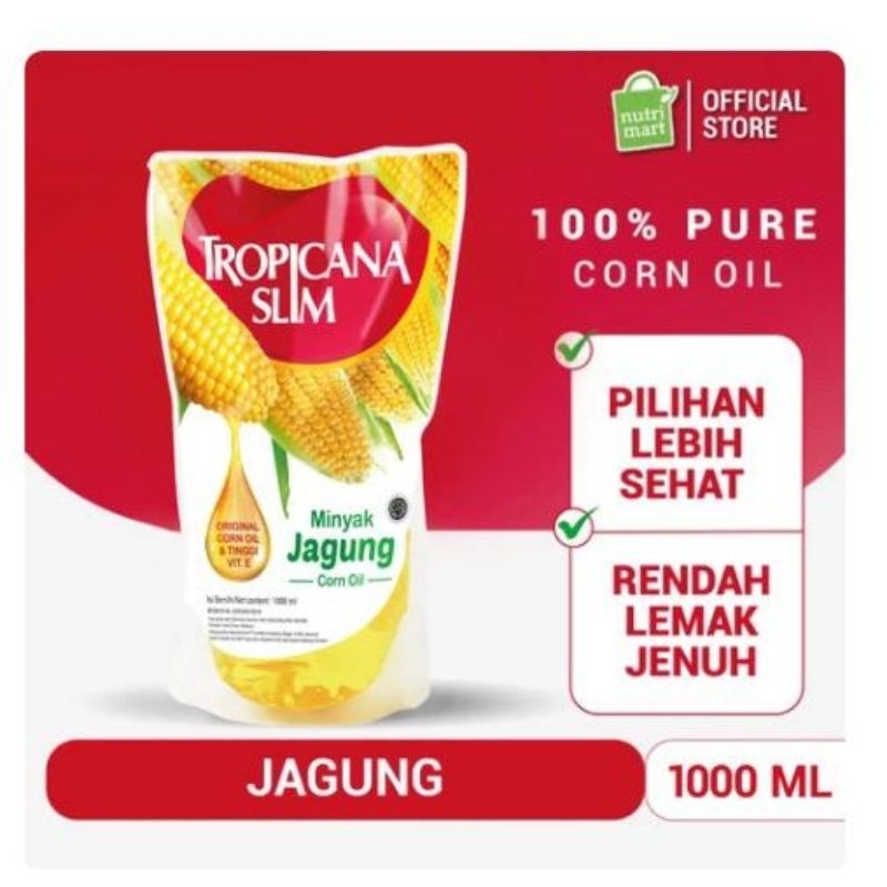 Jual Tropicana Slim Minyak Jagung 1000ml (Pouch) | Shopee Indonesia