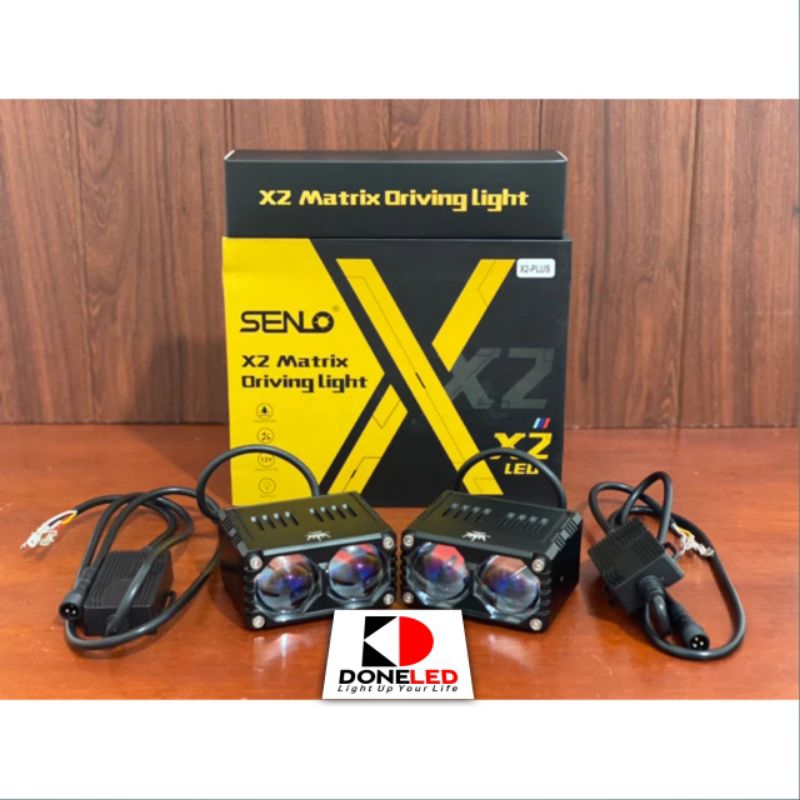 Jual MINI LASER SENLO X2 PLUS PROJIE SQL 2 mata projector LED MOTOR ...