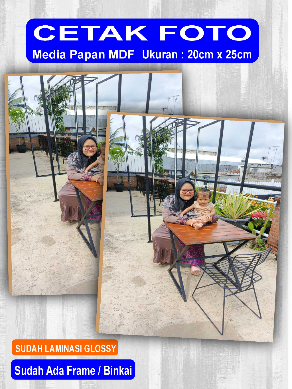 Jual Cetak Foto / Photo + Binkai Media MDF Tebal ukuran Sedang | Shopee ...