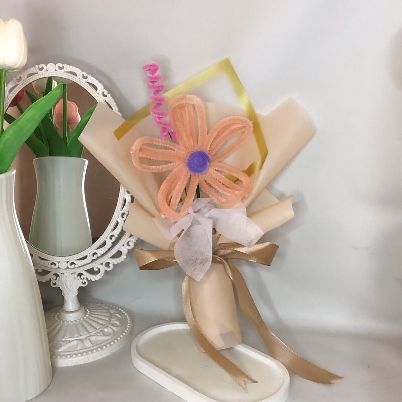 Jual BOUQUET PIPE CLEANER (READY STOCK!) || Classy mini bouquet|| Buket ...