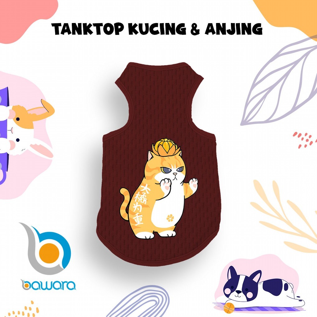 Jual Baju Kucing Tangtop Pakaian Kucing Anjing Tanktop Tengtop Kucing ...