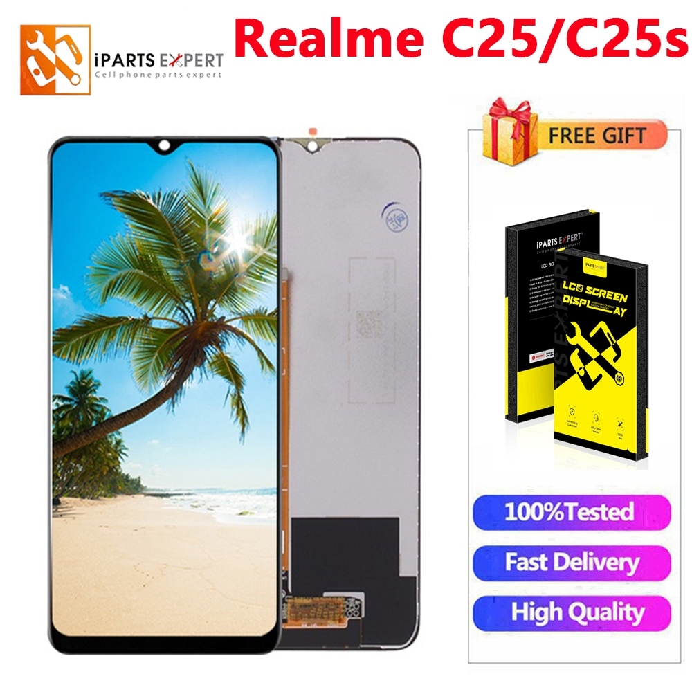 Jual IPARTSEXPERT Original LCD HP For Realme C25 C25s Narzo 50A LCD Original Set Touch Screen ...
