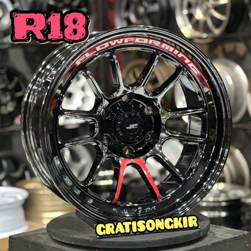 Jual velg racing mobil ring 18 BUZZ JF FLOW FORMING velg mobil racing r18 velg mobil racing ...