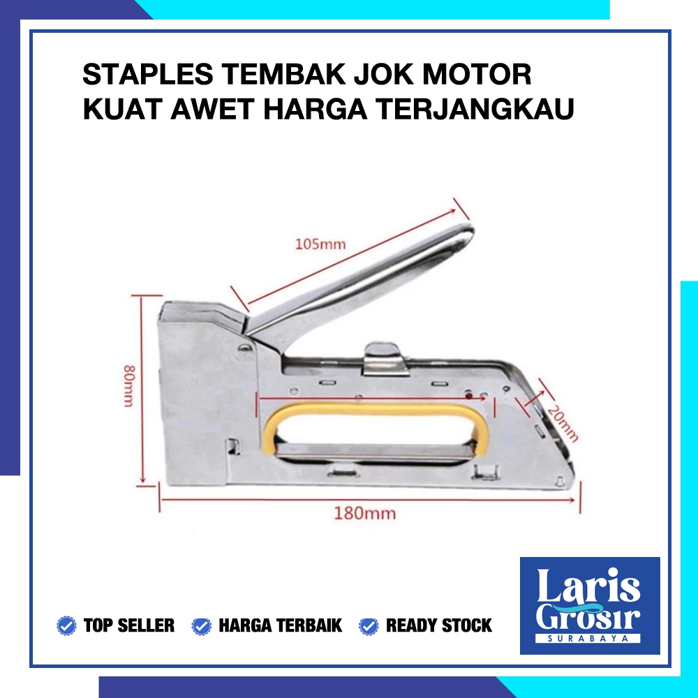 Jual Staples Tembak Gun Tacker Jok Motor Steples Stepler Laris Grosir ...