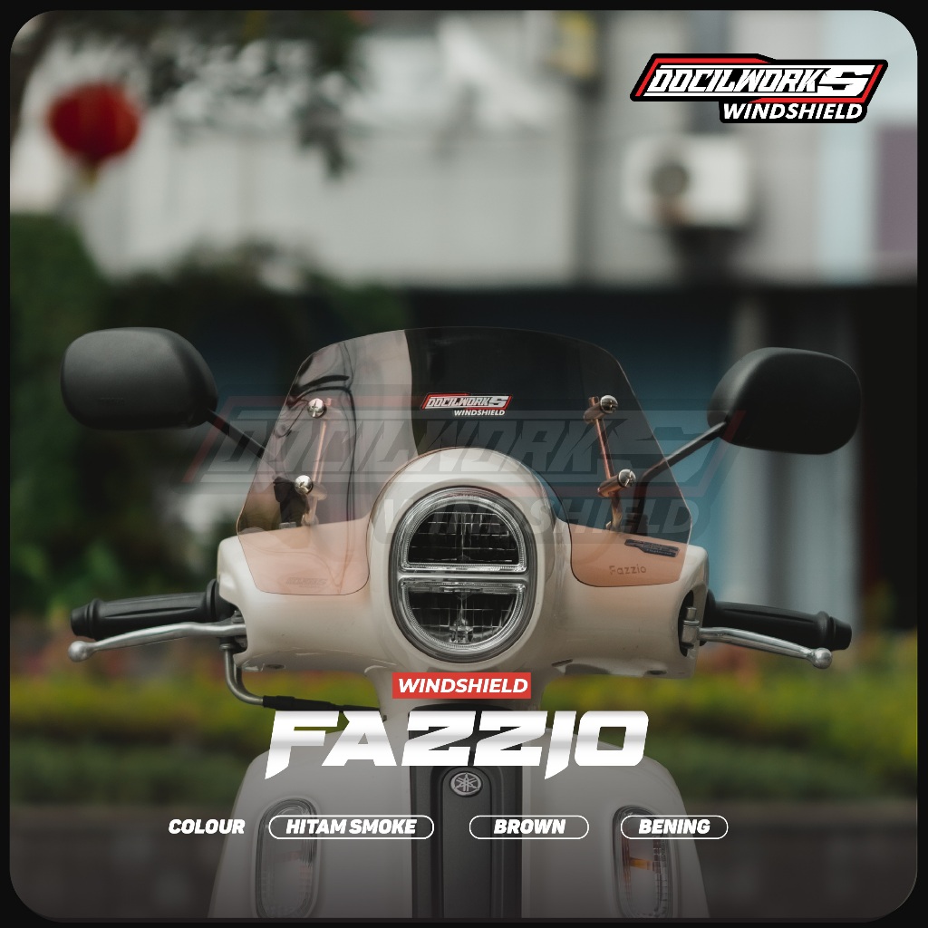 Jual Docilworks - Visor Windshield Tameng FAZZIO 125 | Shopee Indonesia