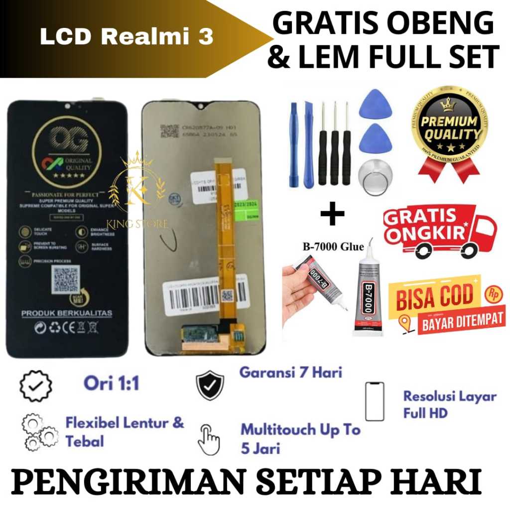 Jual Lcd Touchscreen Realme 3 Original FullSet / Lcd Realme 3 Original ...