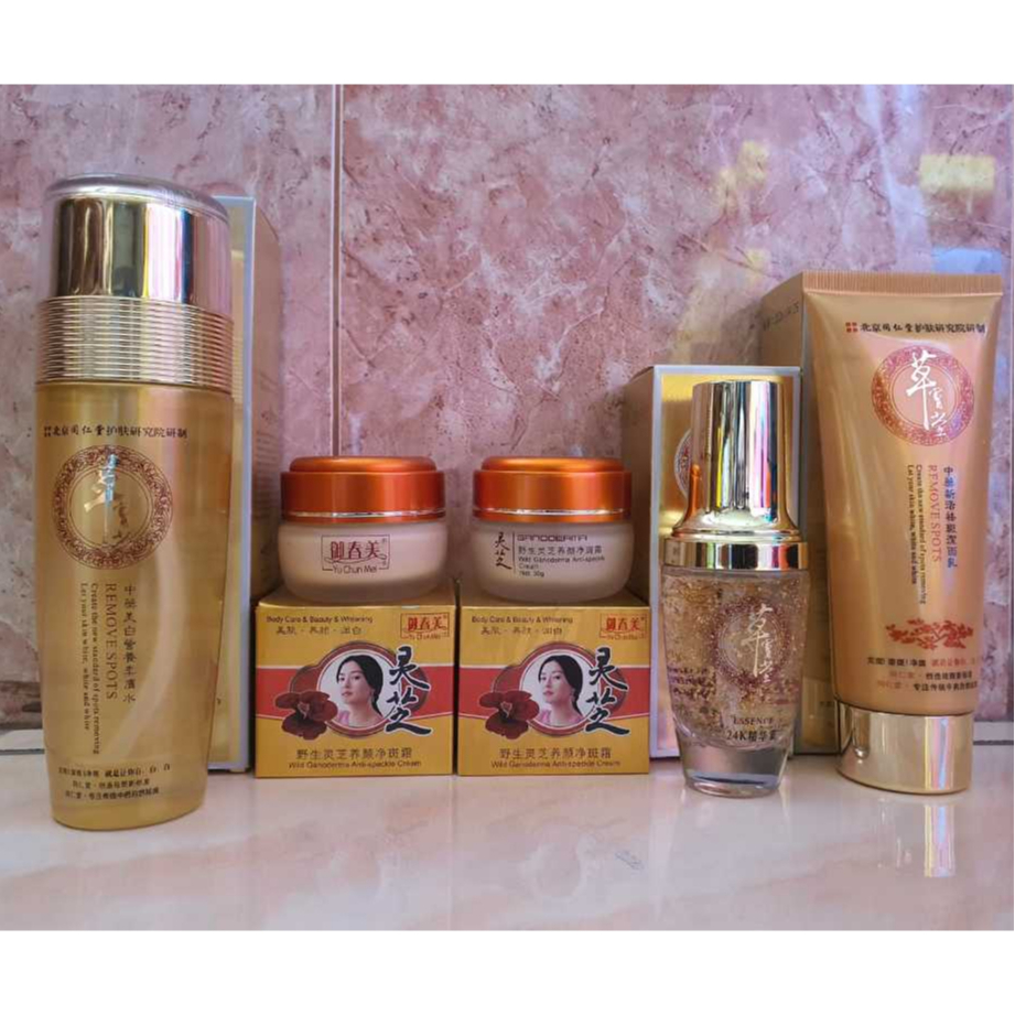 Jual Paket Lengkap Yu chun Mei GOLD Ganoderma ISI 5 5IN1 (Day, Night ...