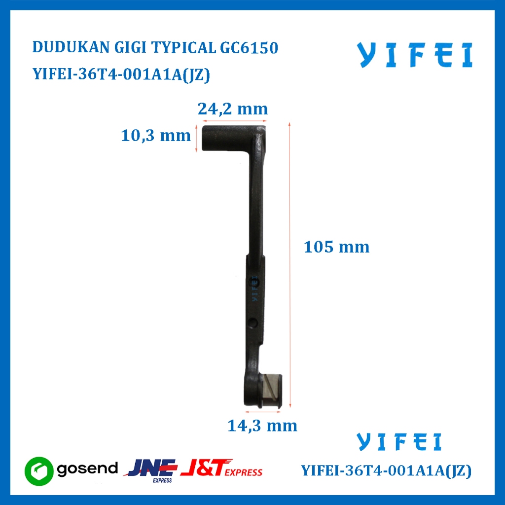 Jual DUDUKAN GIGI TYPICAL GC6150/FEED BAR 0302 YIFEI 36T4-001A1A(JZ ...