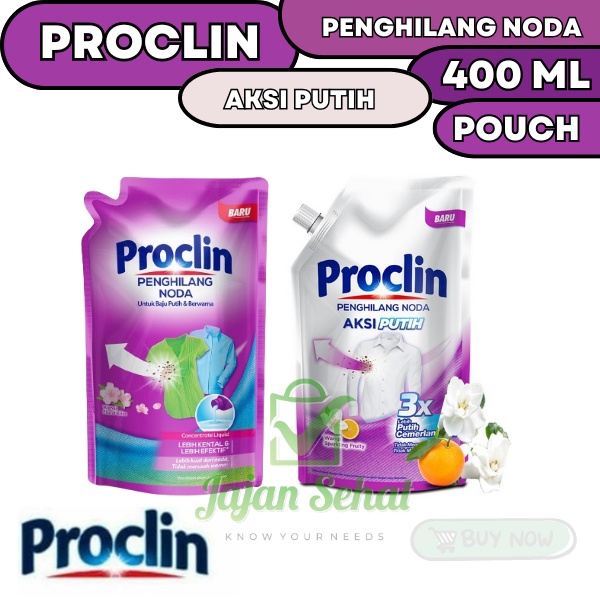 Jual Proclin Penghilang Noda Kemasan Pouch 400ml | Shopee Indonesia