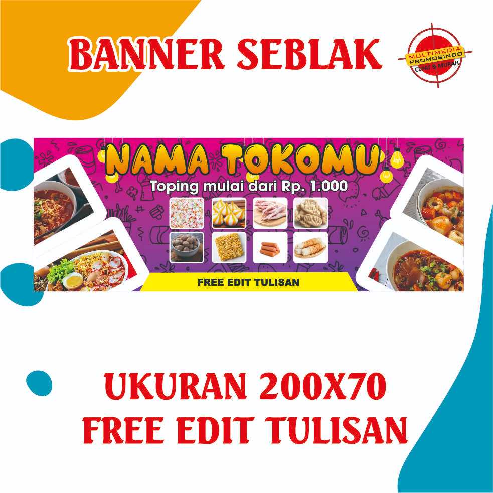 Jual Cetak BANNER SEBLAK VARIAN / BANNER SEBLAK / Spanduk SEBLAK ...