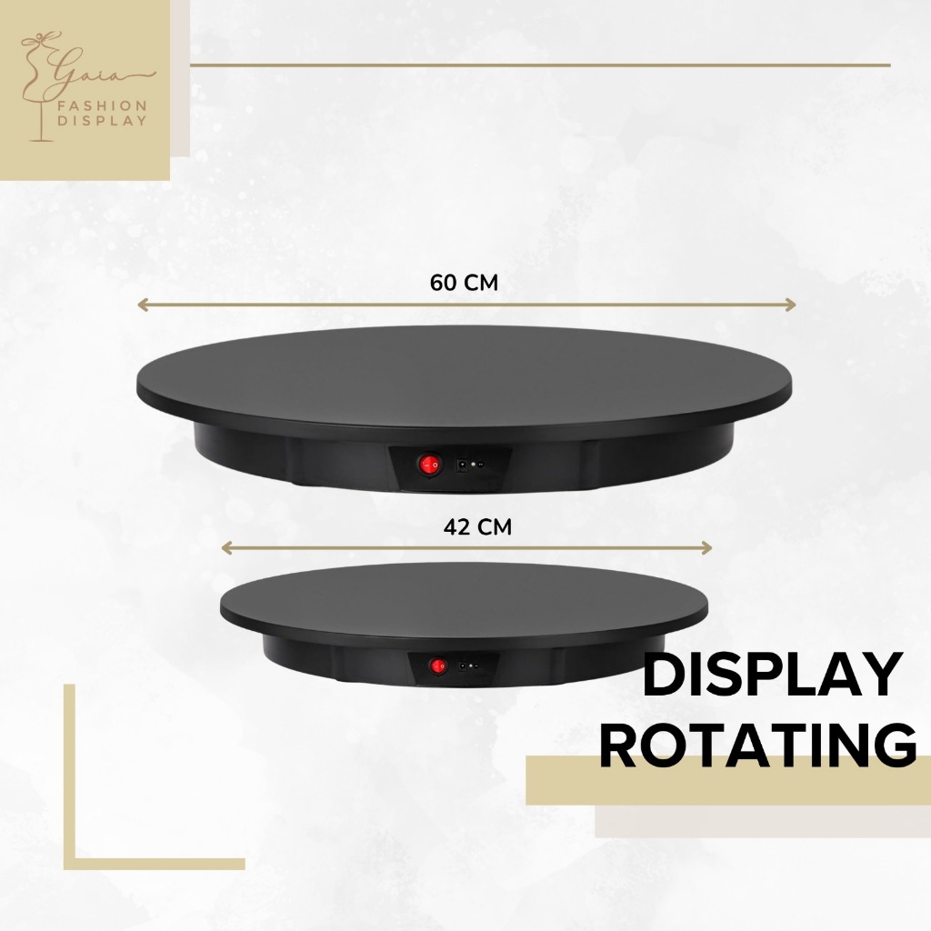 Jual PREMIUM rotary rotating display action figure jewelry turn table ...