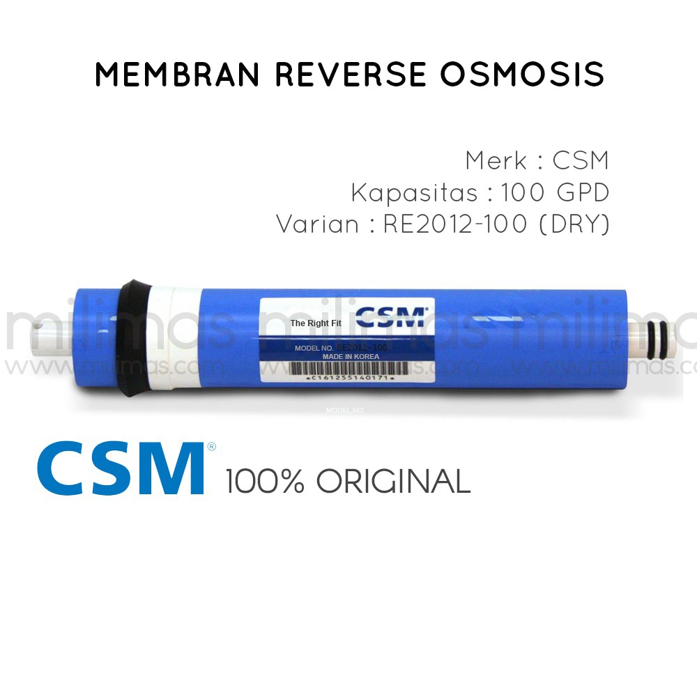 Jual CSM - Membran Reverse Osmosis RO 100 GPD RE2012-100 ORIGINAL KOREA ...