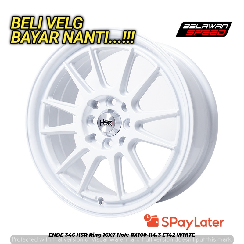 Jual PROMO!!PELEK MOBIL RACING VELG MODIFIKASI RING 16 HSR ENDE PCD 4X100/114,3 UNTUK AVANZA ...