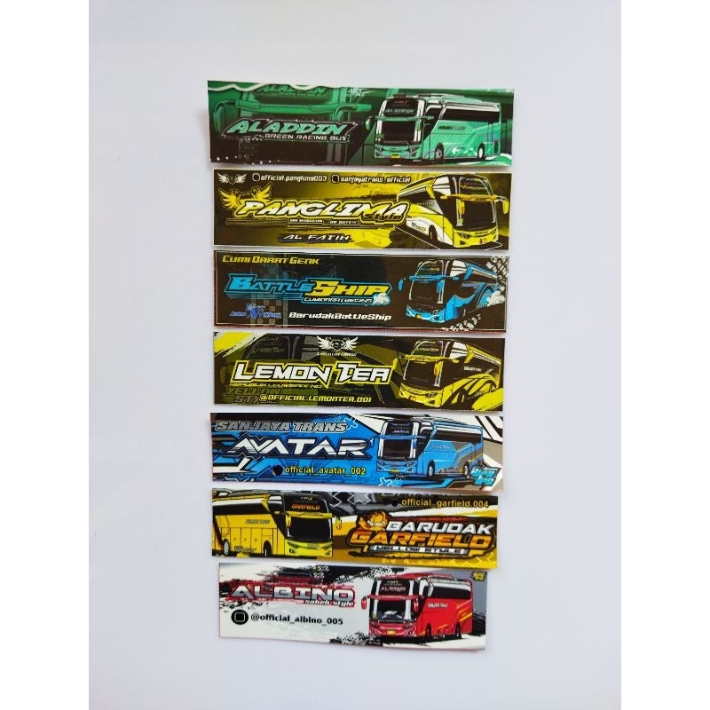 Jual sticker telolet basuri sanjaya trans dll | Shopee Indonesia