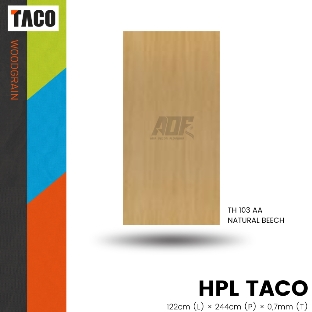 Jual TACO HPL TH 103 AA NATURAL BEECH | Shopee Indonesia
