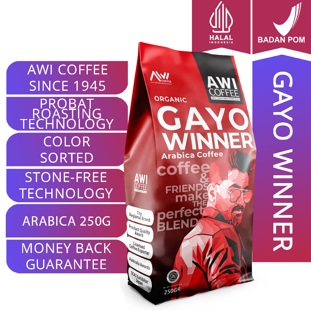 Jual GAYO WINE 250gr / KOPI GAYO WINNER 250gr | Kopi Aceh | Arabica ...