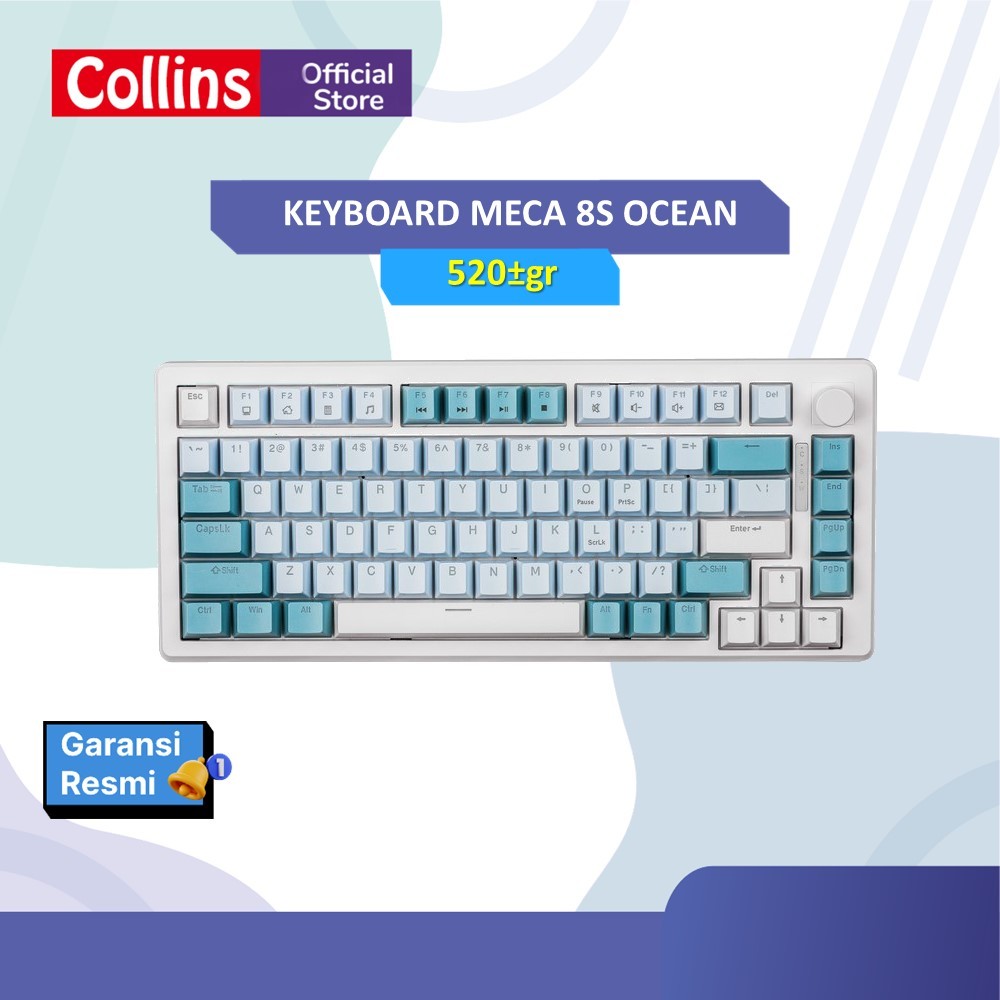 Jual KEYBOARD MECA 8S OCEAN DARK | Shopee Indonesia